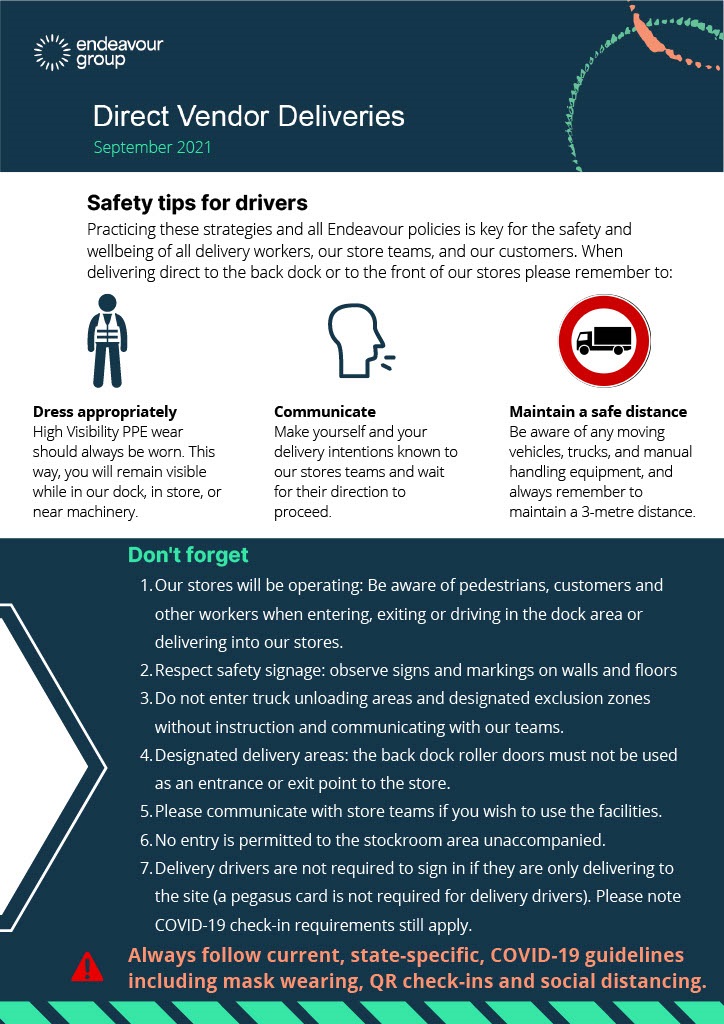 Direct Vendor Deliveries